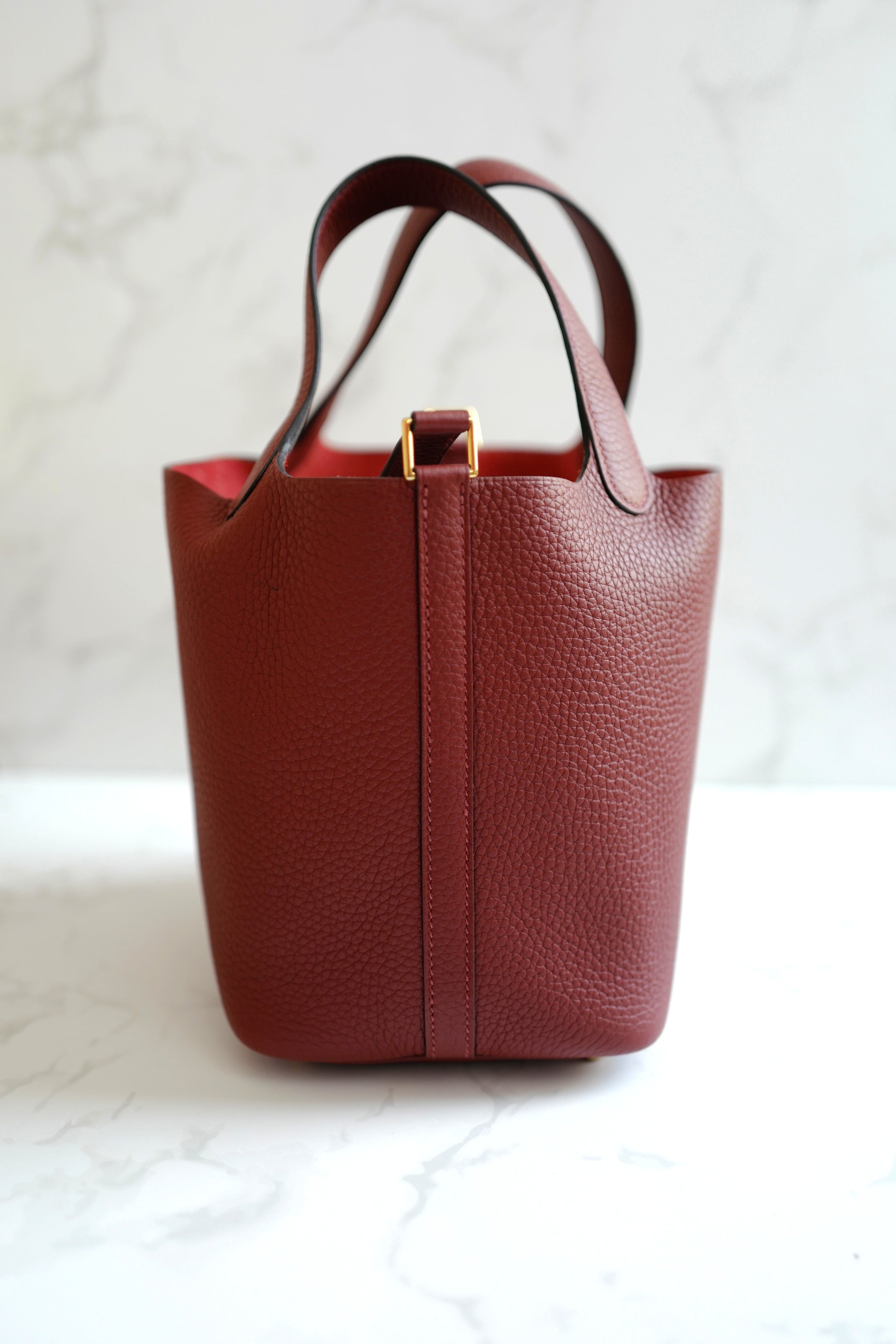 BNIB Hermes Picotin 18 Rouge H with Gold Hardware W Stamp 2025